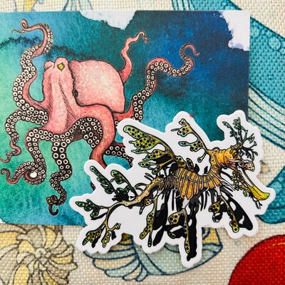 Holographic Selkie Vinyl Sticker - Etsy