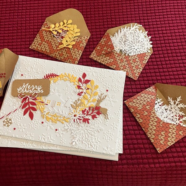 Christmas Card Making Kit - DIY Christmas Card Kit - Handmade Christmas ...