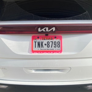 Flame License Plate Frame - Etsy