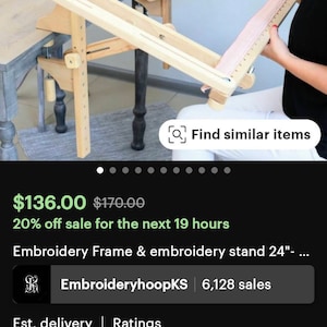 Embroidery Clamp Cross Stitch Stand Hoop for Hand Embroidery - Etsy