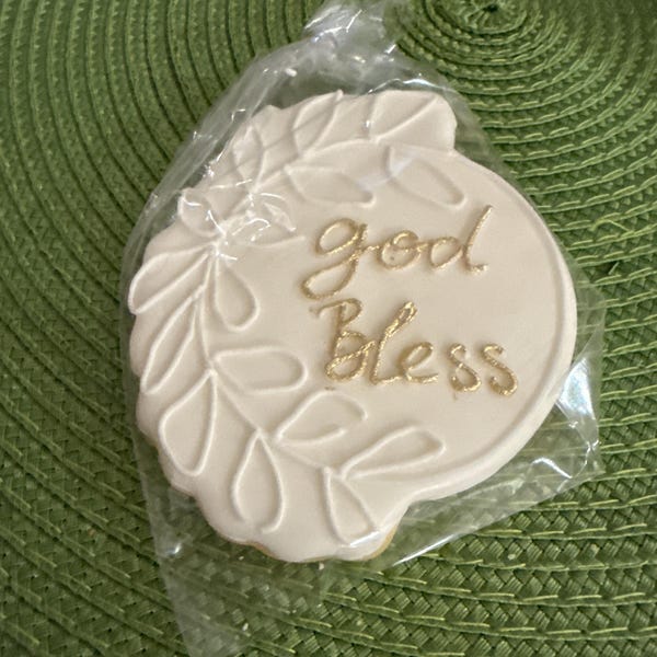Baptism Christian Cookies Handmade Organic Natural Birthday Favors ...
