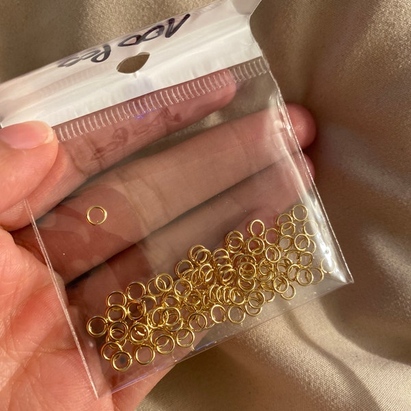 14k Gold Filled Jump Rings 100 Pcs 4mm 22 Gauge Open Jump Rings - Gold ...