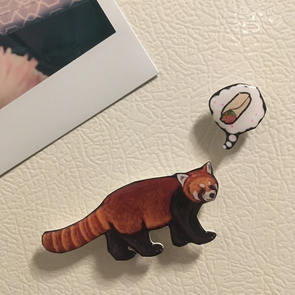 Red Panda Magnet: Gift for Red Panda Lovers Chinese Animal Cute Animal ...