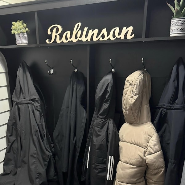 Custom Laser Cut Stand up or Hanging Sign Classic Script Unfinished - Etsy