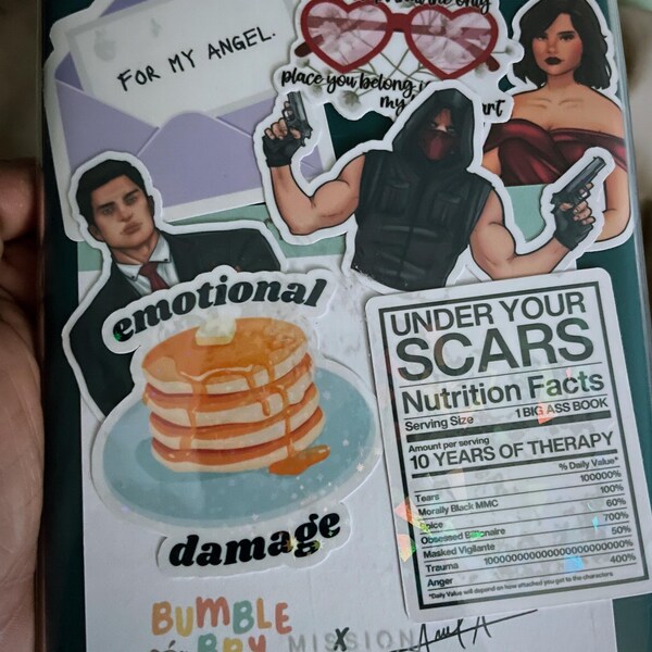 Christian Reeves Glossy Sticker: Book Lover Accessory, Under Your Scars ...