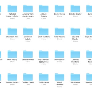 BOHO RAINBOW Bulletin Board Signage Editable Neutral - Etsy