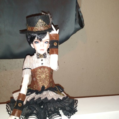 BJD STEAMPUNK OUTFIT Unique Sd Clothing Victorian Corset Doll - Etsy