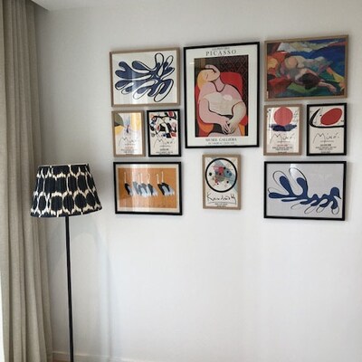 Above Bed Art Romantic Watercolor Gallery Wall Art Set of 3 Kiss Print ...