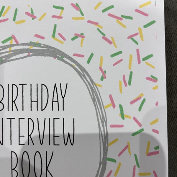 Non-personalised Birthday Interview Book: Baby to 18 Years, Keepsake ...