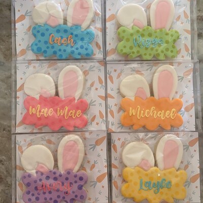 Nancy Bunny Plaque Cookie Cutter - Etsy