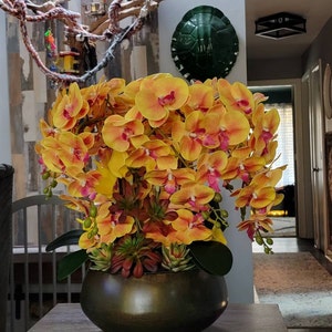 Spring Centerpiece, Orchids and Flowers Centerpieces, Large Floral ...