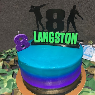 Custom Floss and Dab Dance Cake Topper on a Keepsake Base Solid Plastic ...