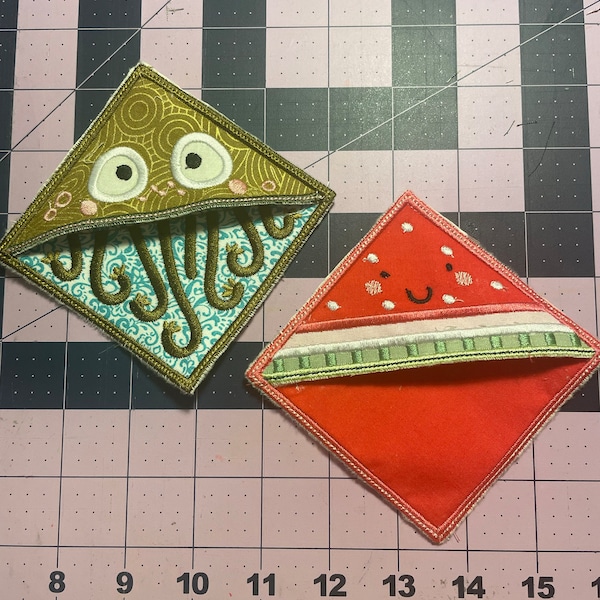 Corner Bookmarks - 12 Different in the Hoop Machine Embroidery Designs ...