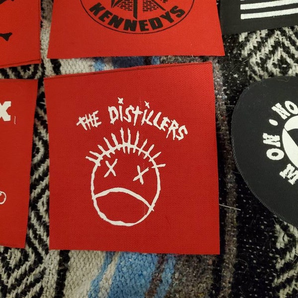 Distillers Frown Logo DIY Punk Patch - Etsy