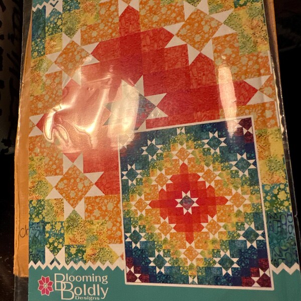 Chromatic Blast Quilt Quilting Pattern From Blooming Boldly BRAND NEW ...