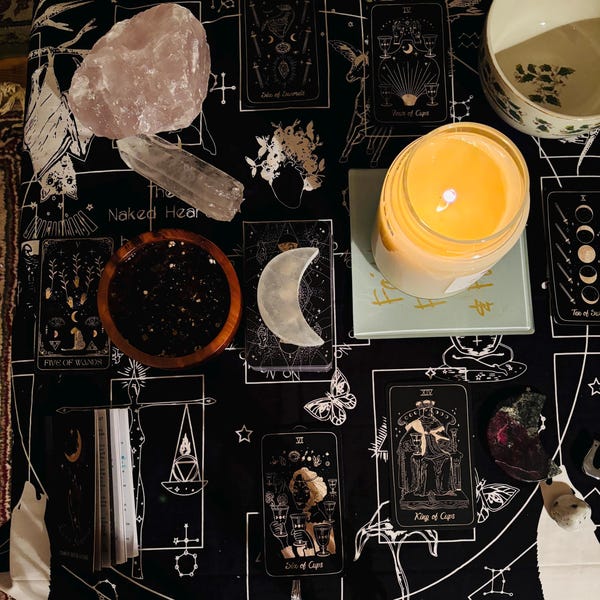 Cosmica Somnis Gold Gilded Tarot Deck With Guidebook & Box, 78 Cards ...