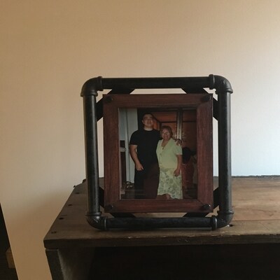 Industrial Picture Frame Steampunk Pipes Custom Colors - Etsy