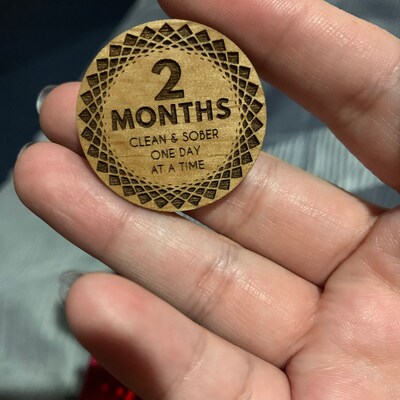 1 Month Clean & Sober One Day at a Time RECOVERY Celebration Medallion ...