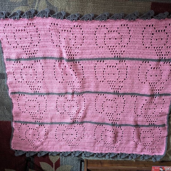 Kobe cow Filet Crochet Written Pattern, Instant Downloadable PDF - Etsy