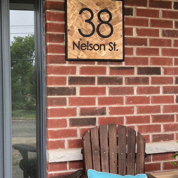 Large Vertical Farmhouse Number Sign, Outhouse Sign, Custom House ...