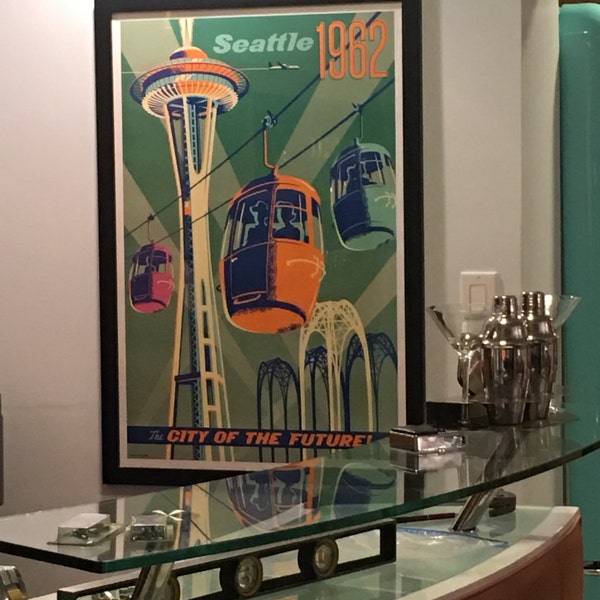 Seattle World's Fair 1962 Poster, Vintage Travel Art Print - Etsy