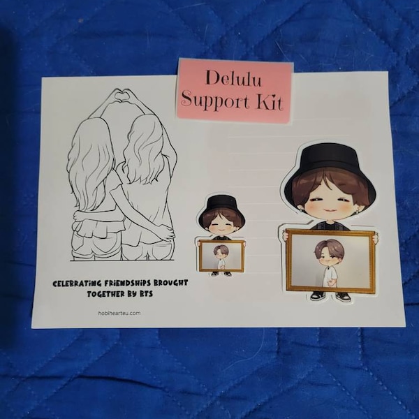 Jimin and Yoongi Rookie Actor of the Year Gold Frame Vinyl Waterpoof ...