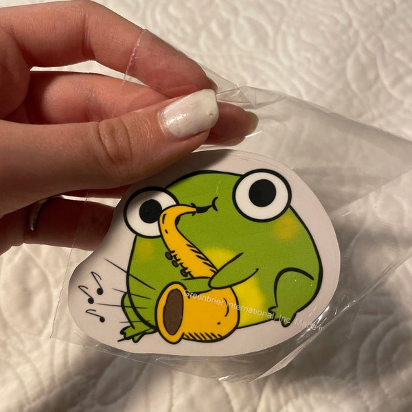 Jazz Combo Frog Sticker Pack - Etsy