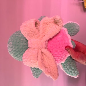 Bow and Heart Turtle Crochet Pattern Valentines Day 2-in-1 Pattern PDF ...