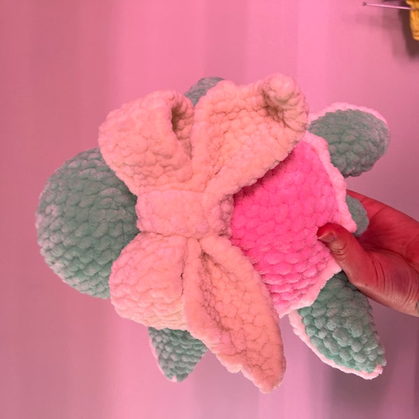 Bow and Heart Turtle Crochet Pattern Valentines Day 2-in-1 Pattern PDF ...