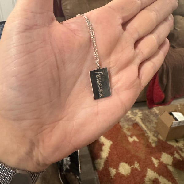 14K Gold Custom Coordinate Necklace, Personalized Coordinate Engraved ...