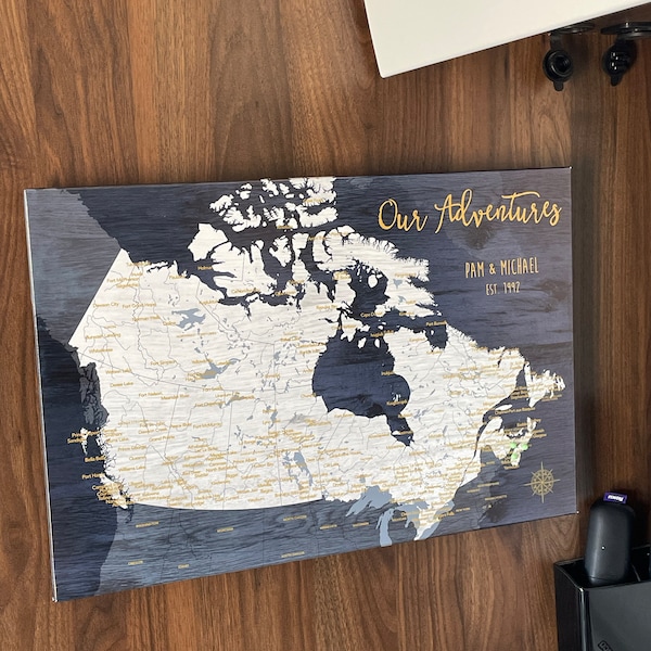 Life is a Journey World Map for Mom, Mother's Day Gift Map for Family ...