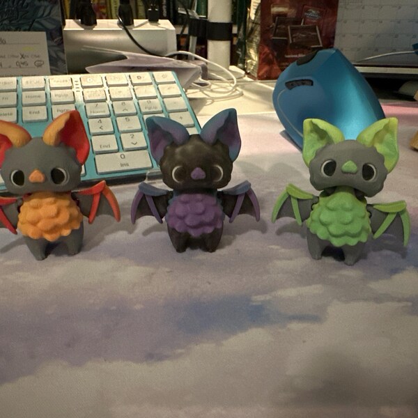 Halloween Pixie Bat | 3D Printed Articulating Flexi Fidget - Etsy