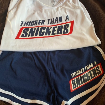 Thicker Than a Snickers Short Set - Etsy