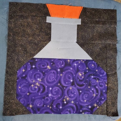 PDF Halloween Quilt Pattern Potion Bottle Quilt Pattern - Etsy