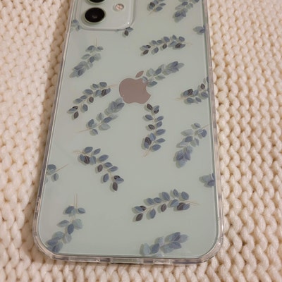 Cute Eucalyptus Leaves Case for iPhone 15 14 13 Pro Max 12 Mini 7 8 XR ...