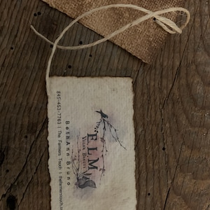 3.5 X 2 Distressed Look Personalized Printed Card/ | Etsy