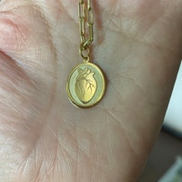 14k Gold Fire Necklace , Solid Gold Fire Symbol Pendant , Personalized ...