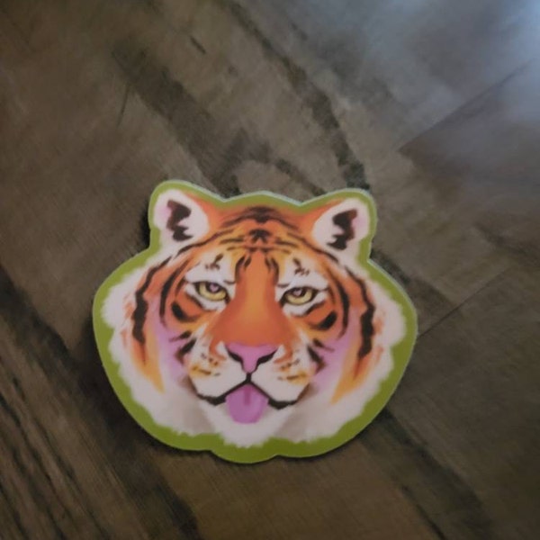 Angry Emo Cat Sticker Holographic Cat Sticker, Waterproof, Cute Cat ...