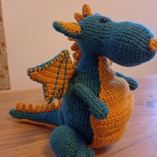 Yoki the Dragon Amigurumi Crochet Pattern - Etsy