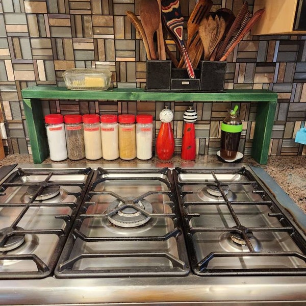 Over the Counter Shelf, Wood Countertop Organizer, Over the Sink Shelf ...