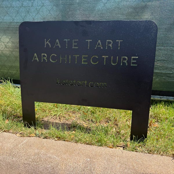 Custom Business Logo Yard Sign: Metal Advertising Stake for Job Sites ...