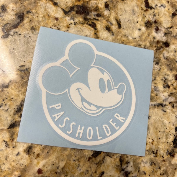 Disney Passholder Sticker | Disney Annual Passholder Decal Sticker ...