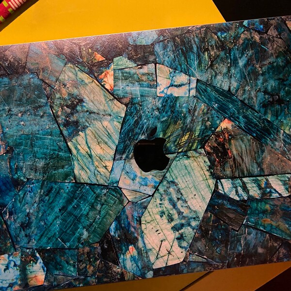 Crystal MacBook Skin Mac 15 Inch Decal Labradorite Stone Decorated ...