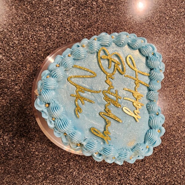 Elongated Acrylic Cross Cake Charm Slim Cross Baptism Cake Charm First ...