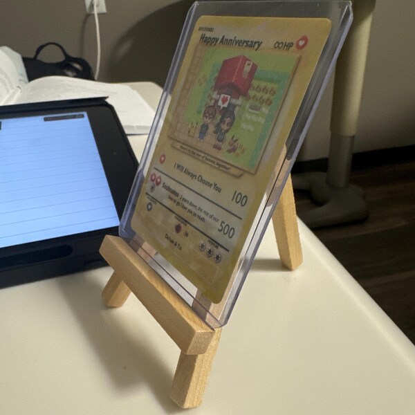 Wooden Display Stand, Wooden Easel, Card Display, Card Stand - Etsy