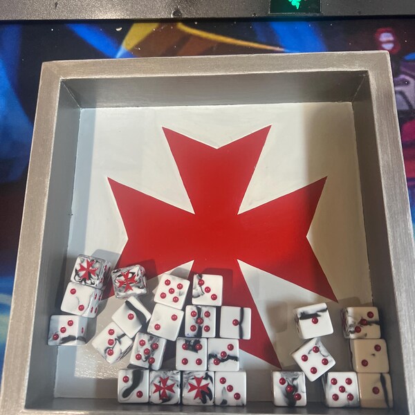 Space Wolves Space Marine Legion Hand Painted Dice Tray 8 X 8 Battle ...