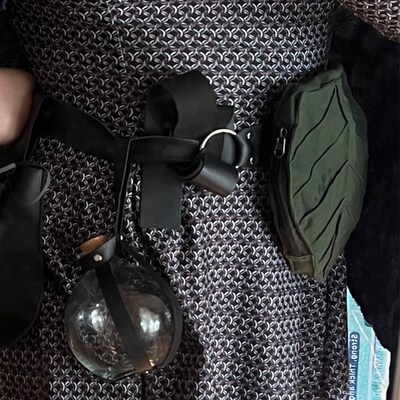 Leaf Pouch Fits on Utility Belt Bag, Elven Forest Fantasy Cosplay ...