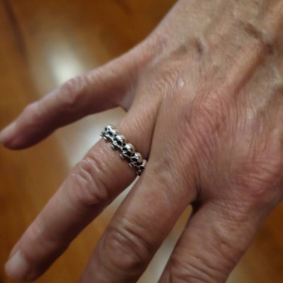 Bees and Flowers Ring//handmade Jewelry//sterling Silver//custom Silver ...