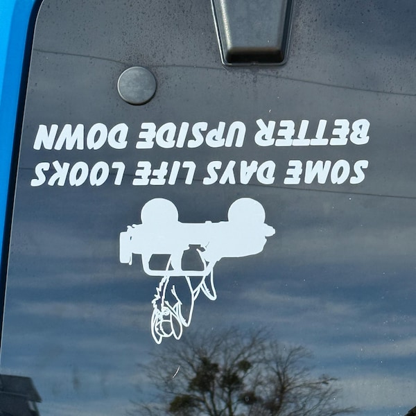 Hanging Off-road Easter-egg Sticker | Upside-down Off-road Easter-egg ...