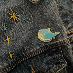 Shark Squad Hard Enamel Pin Shark Lover Enamel Pin Shark Nerd Enamel ...